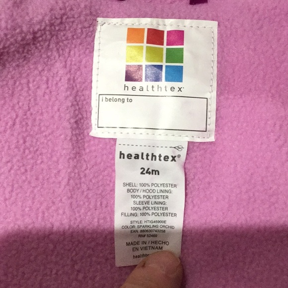 healthtex | Jackets & Coats | Healthtex Purple Puffed Lined Coat Hood ...